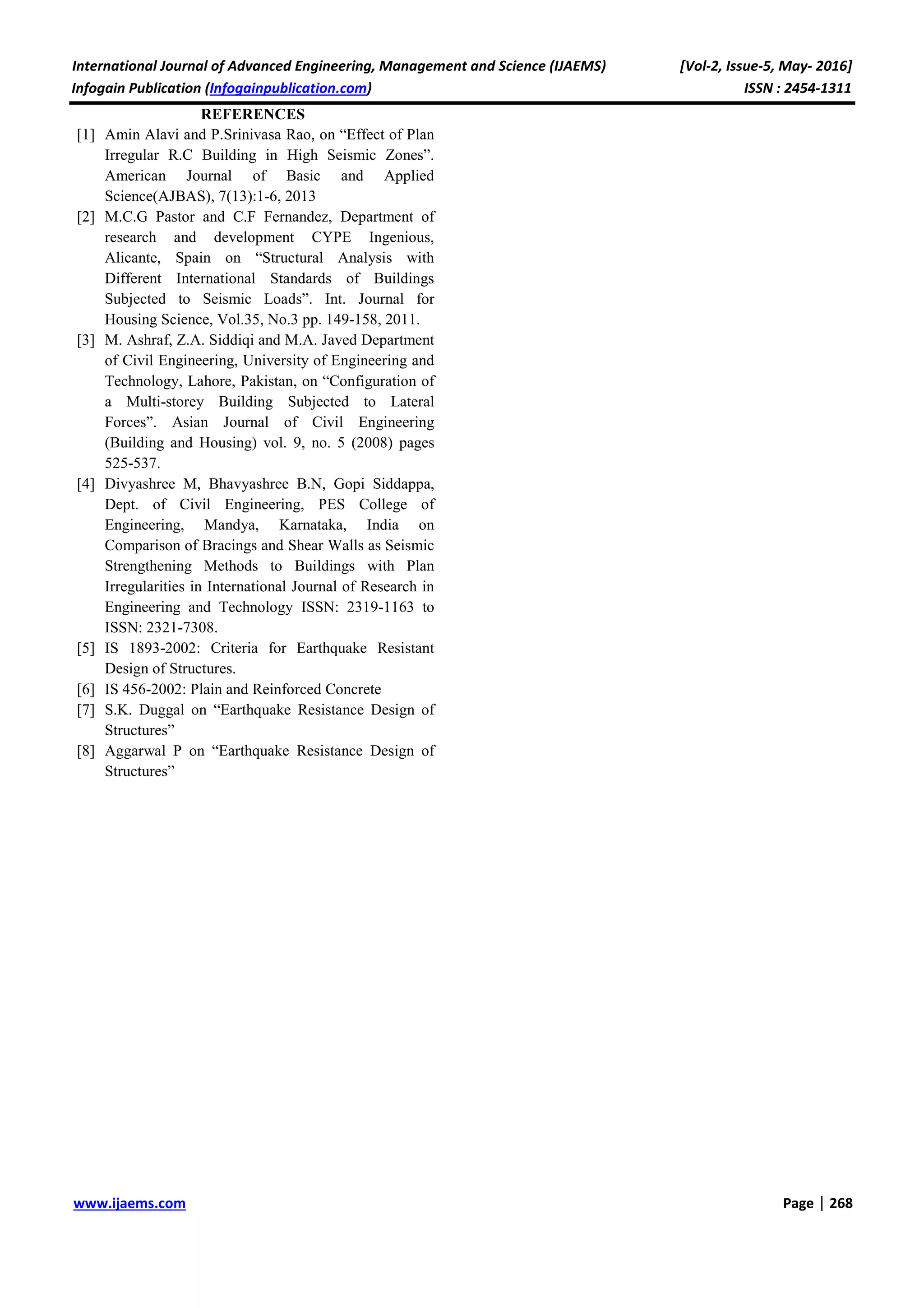A Comparative Study on Effects of Regular and Irregular Structures ...