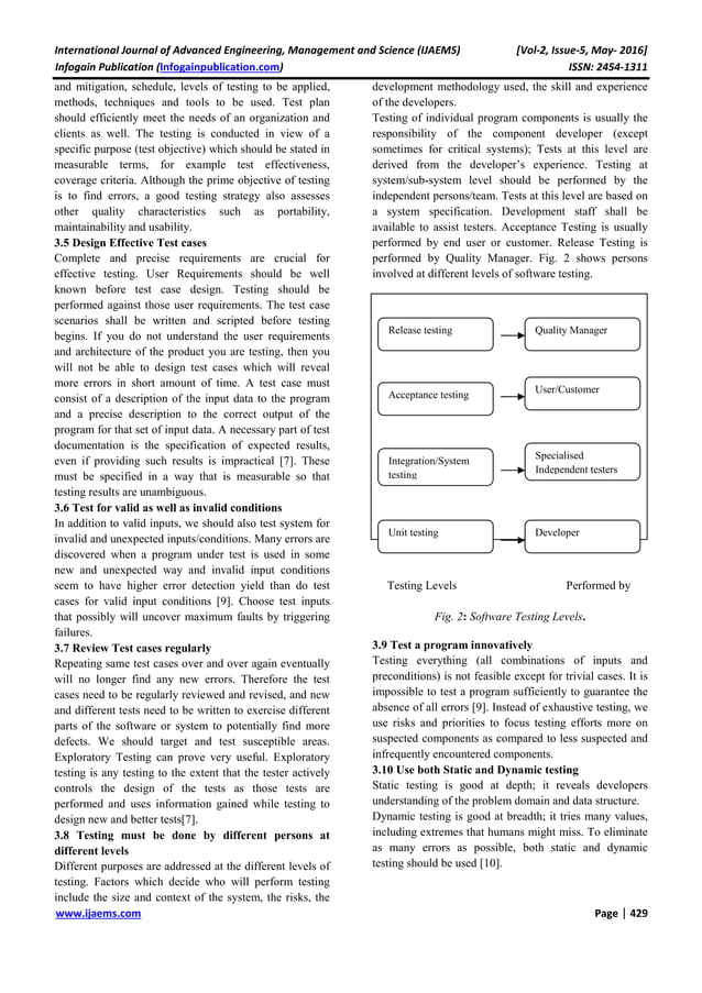 Principles and Goals of Software Testing | PDF