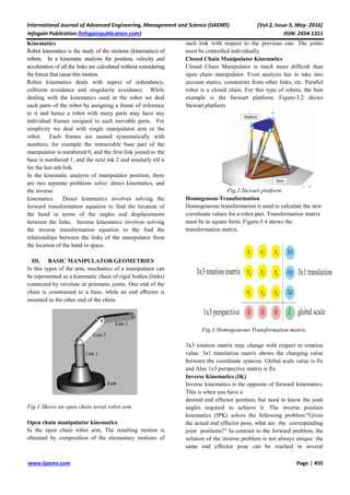 Study and Analysis of Design Optimization and Synthesis of Robotic ARM ...
