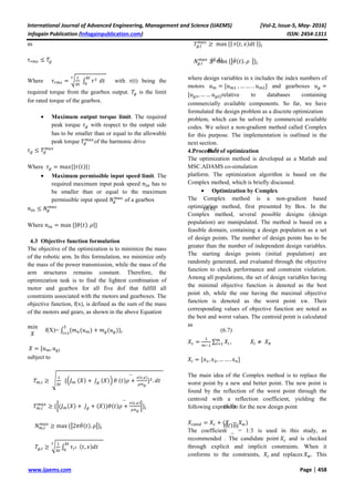 Study and Analysis of Design Optimization and Synthesis of Robotic ARM ...