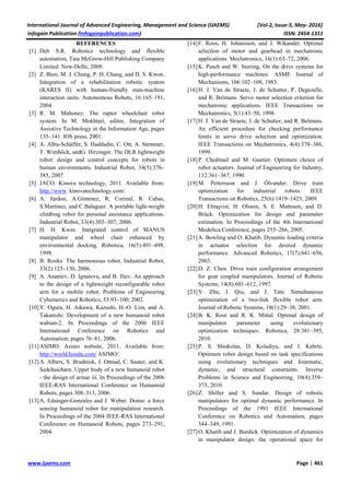 Study and Analysis of Design Optimization and Synthesis of Robotic ARM | PDF