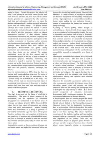 Extent of Implementation of and Level of Participation in the Project Carbon Neutral: The Case ...