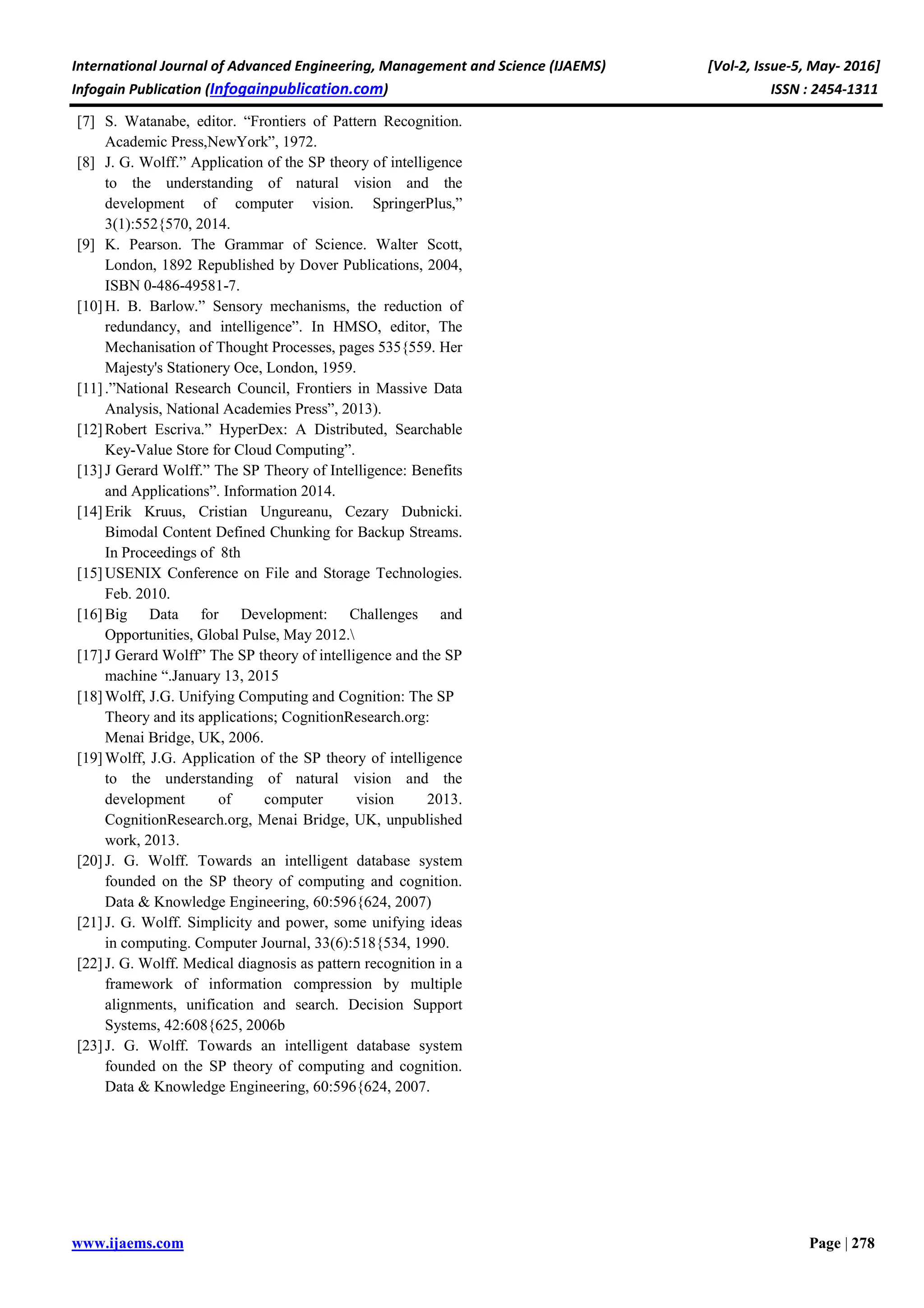 Information Upload and retrieval using SP Theory of Intelligence | PDF | Databases | Computer ...