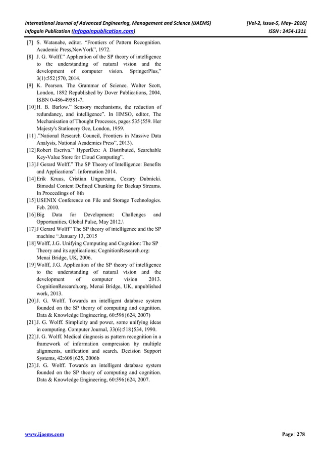 Information Upload and retrieval using SP Theory of Intelligence | PDF | Databases | Computer ...