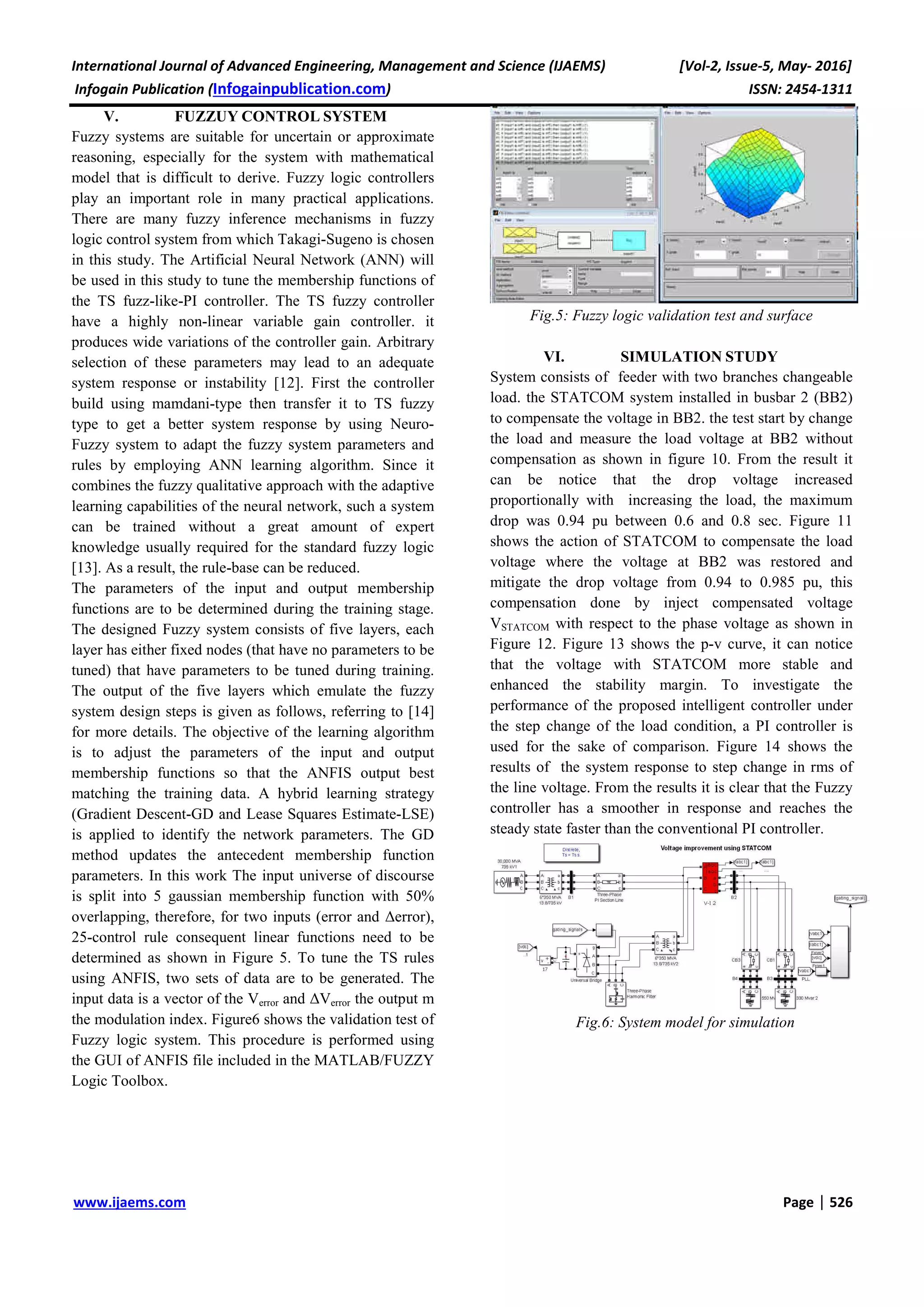 Voltage Profile Improvement Using Static Synchronous Compensator Statcom Pdf Radio Control
