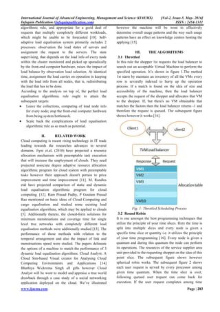 Cloud Computing Load Balancing Algorithms Comparison Based Survey | PDF
