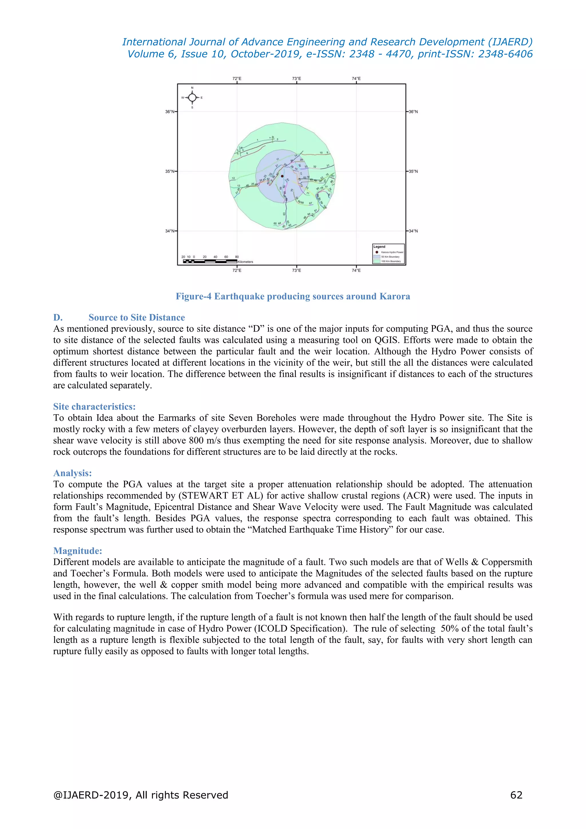Deterministic Seismic hazard Assessment of Karora Hydro Power Plant | PDF