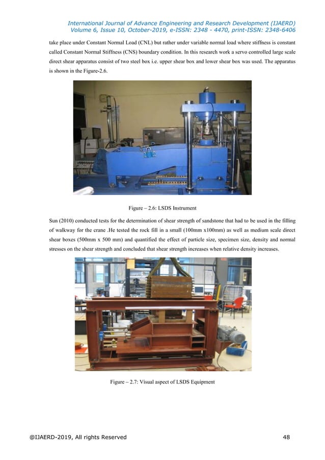 FABRICATION AND CALIBRATION OF LARGE SCALE DIRECT SHEAR TEST APPARATUS ...
