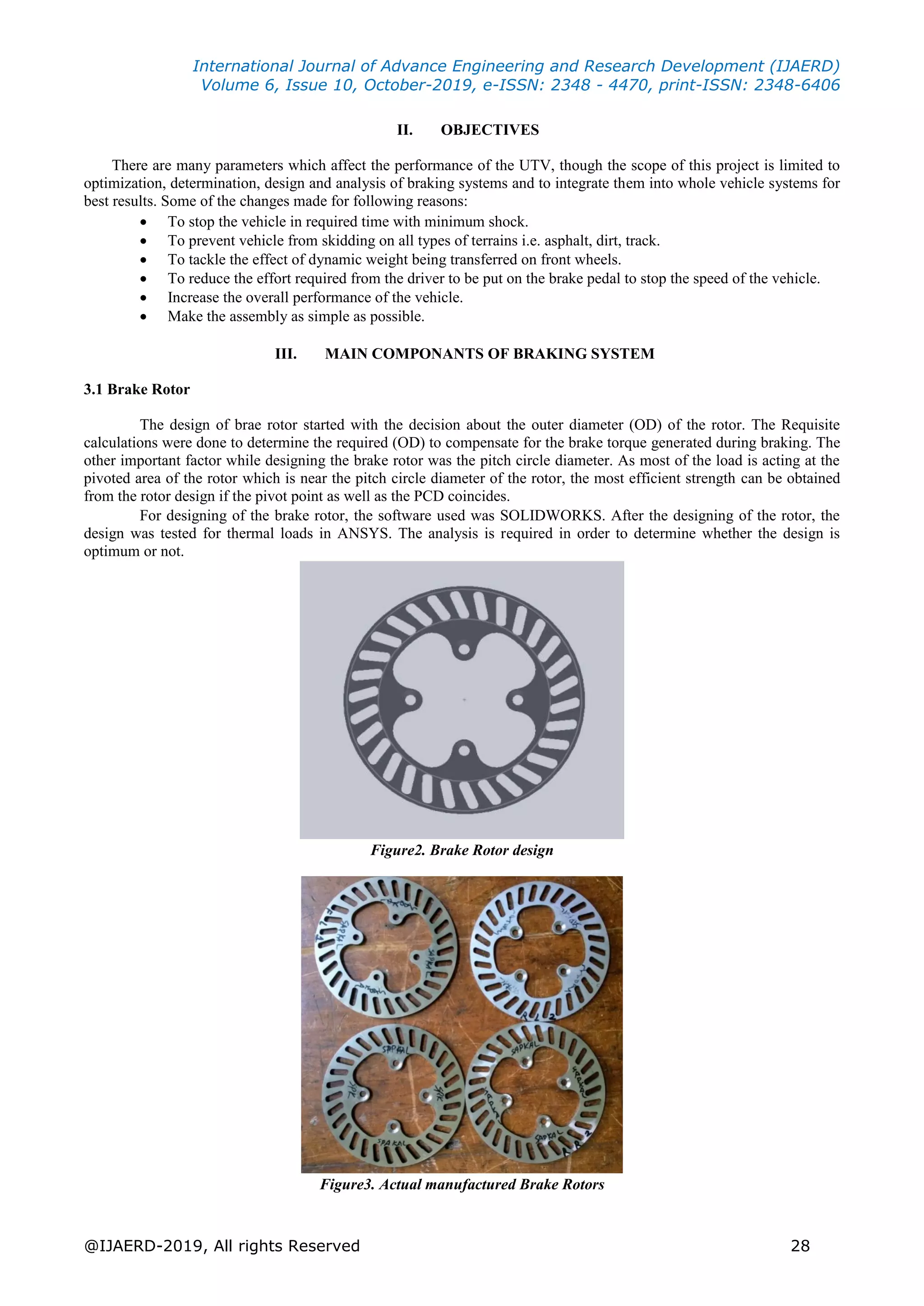 Design, Analysis and Manufacturing of Braking system for an Universal ...