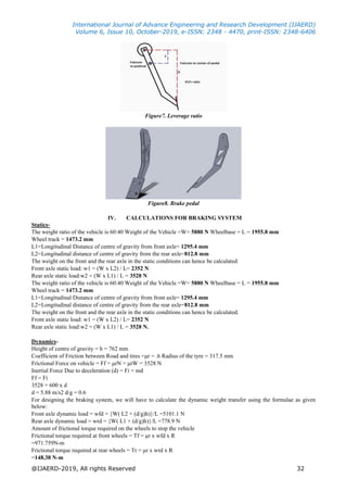 Design, Analysis and Manufacturing of Braking system for an Universal ...
