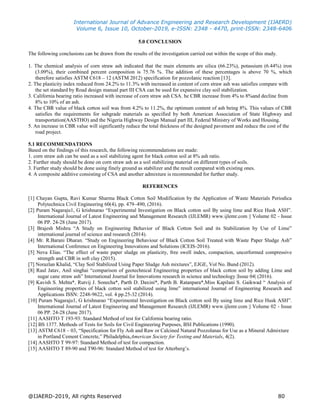 THE ENGINEERING CHARACTERISTICS OF BLACK COTTON SOIL TREATED WITH CORN ...