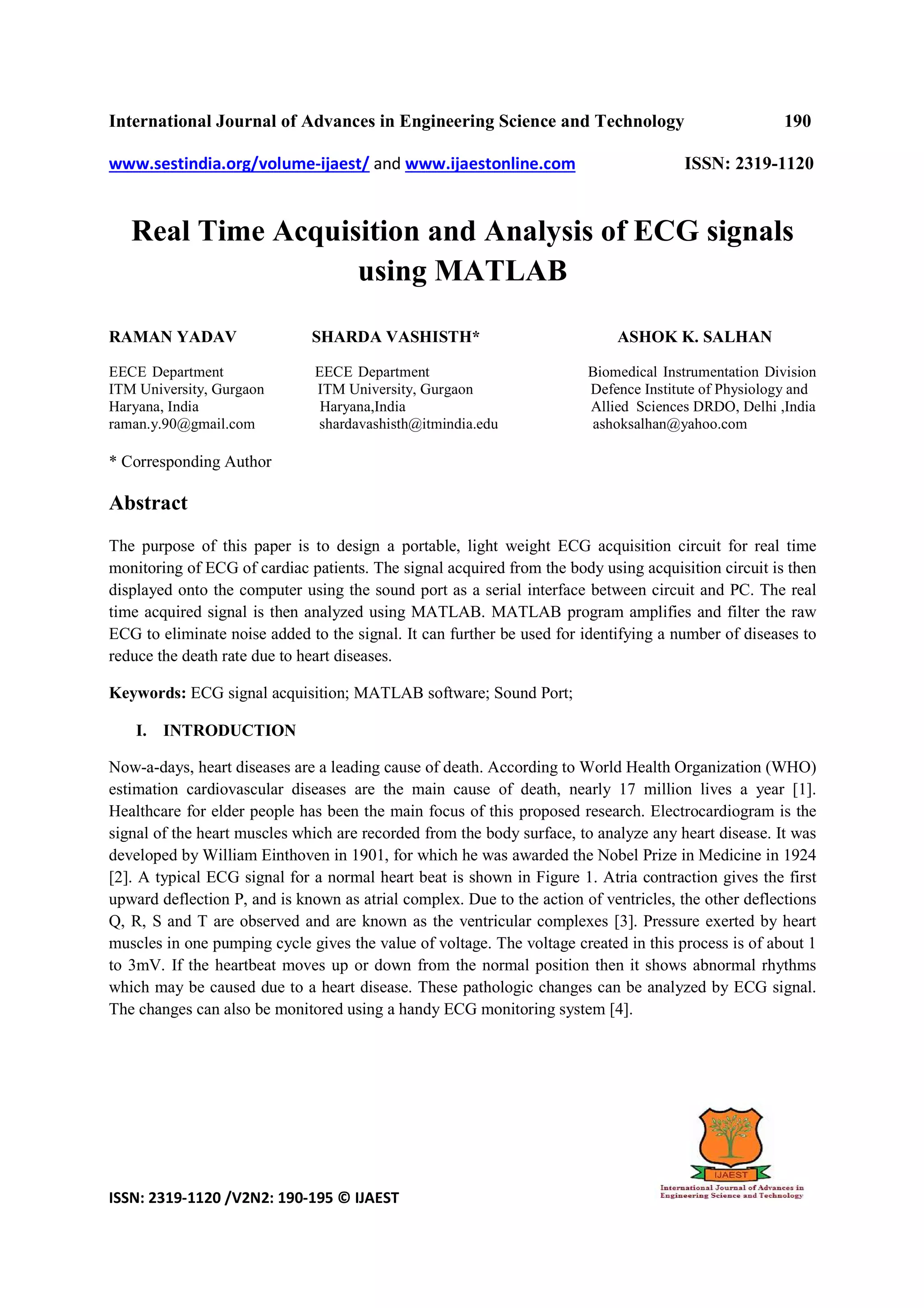 Ijaest Volume 2 Number 2pp 190 195x Pdf Digital Audio Computer Software And Applications