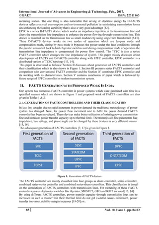 A REVIEW PAPER ON A D-FACTS CONTROLLER: ENHANCED POWER FLOW CONTROLLER | PDF | Computer ...