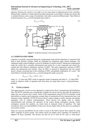 A REVIEW PAPER ON A D-FACTS CONTROLLER: ENHANCED POWER FLOW CONTROLLER | PDF | Computer ...