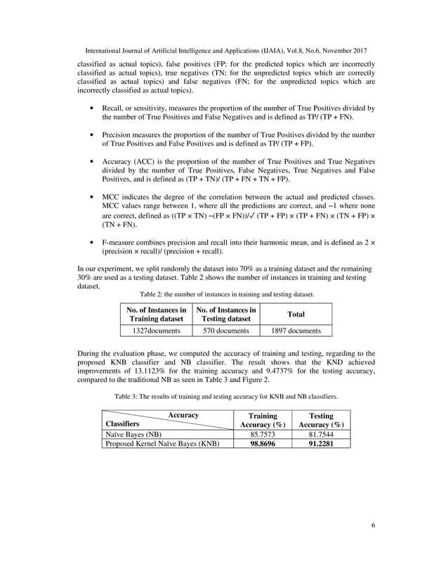 AN EFFECTIVE ARABIC TEXT CLASSIFICATION APPROACH BASED ON KERNEL NAIVE BAYES CLASSIFIER | PDF