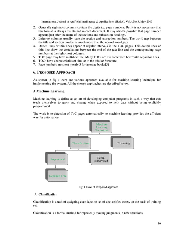 Table of Content Detection using Machine Learning: Proposed System | PDF