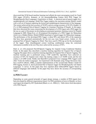 PART OF SPEECH TAGGING OFMARATHI TEXT USING TRIGRAMMETHOD | PDF | Web Development | Internet