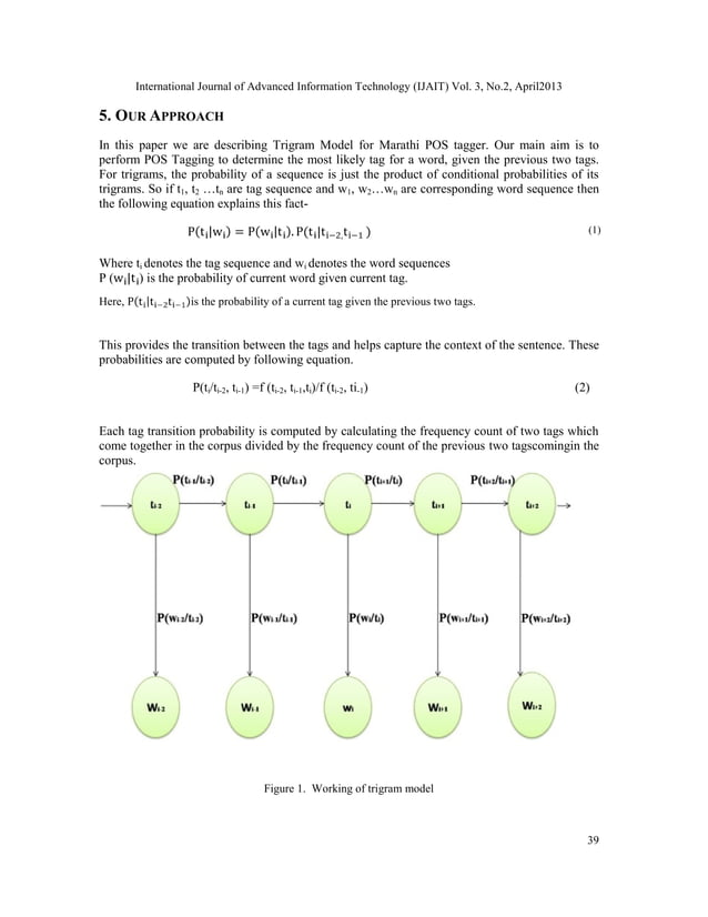 PART OF SPEECH TAGGING OFMARATHI TEXT USING TRIGRAMMETHOD | PDF | Web Development | Internet