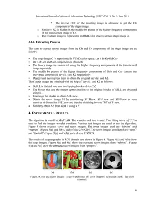 COMPARISON OF SECURE AND HIGH CAPACITY COLOR IMAGE STEGANOGRAPHY ...