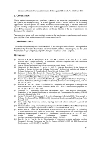 AN EMPIRICAL STUDY ON MOBILE MULTI PLATFORM DEVELOPMENT USING PHONE GAP AND HTML5 | PDF