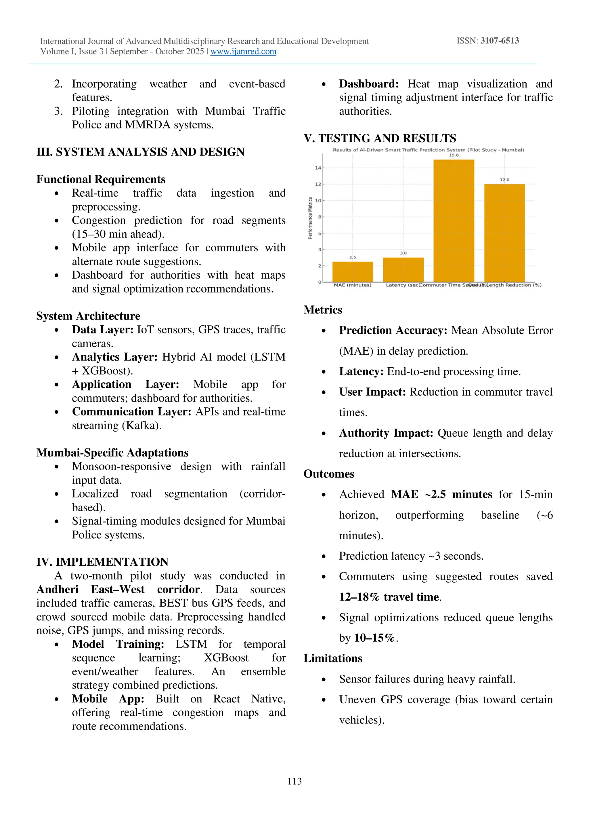 AI-Driven Smart Traffic Prediction and Management System for Mumbai | PDF
