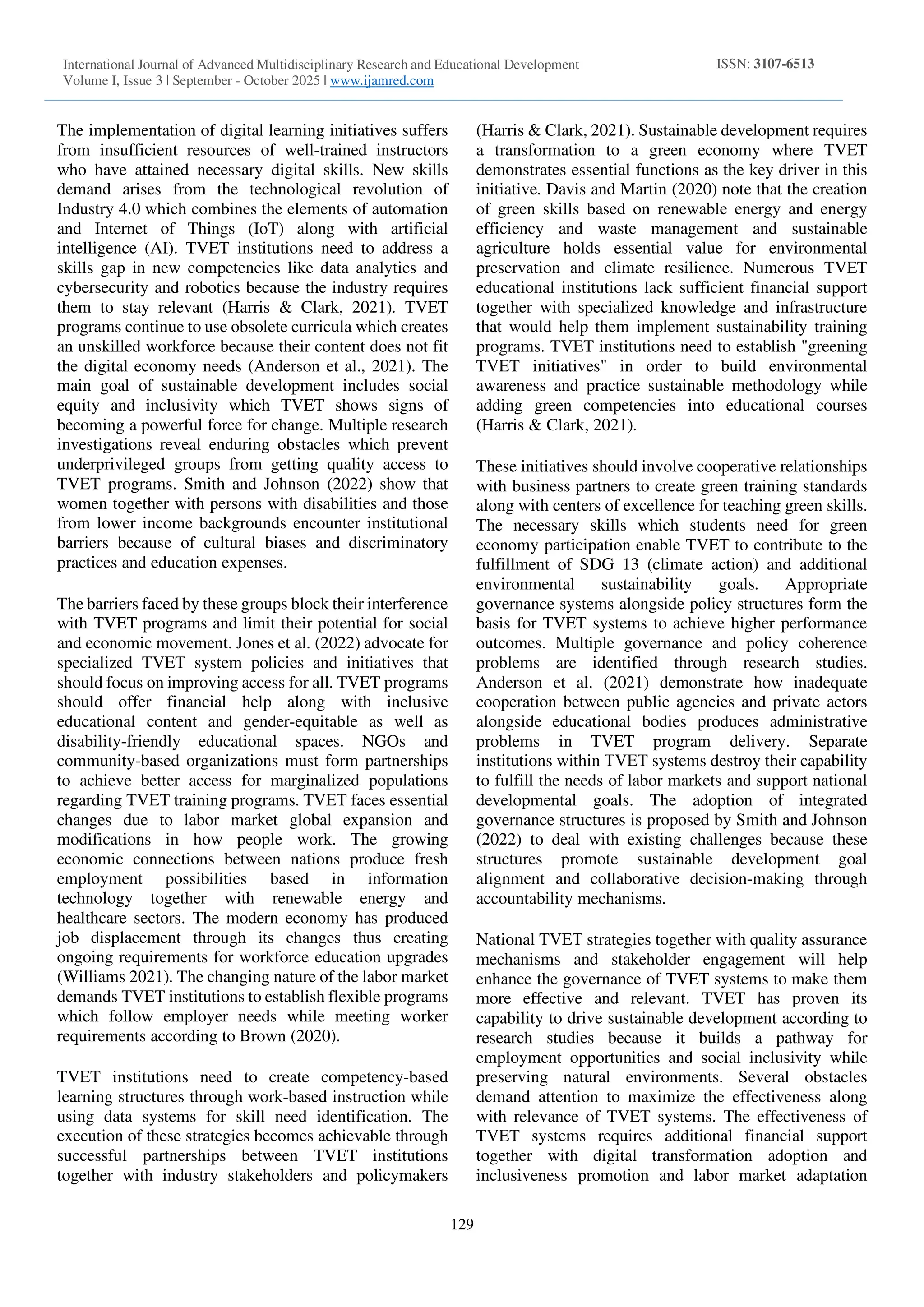 Global Challenges Affecting TVET in its Quest Towards Sustainable ...