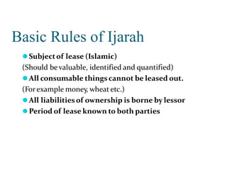 ijarah-160902185241.pptx | Real Estate Renting and Leasing | Real Estate