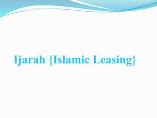 Ijarah | PPTX