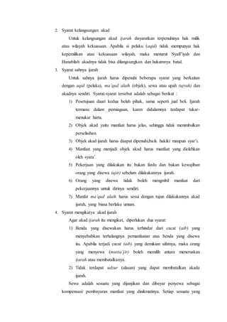 Ijarah (Sewa) | DOCX