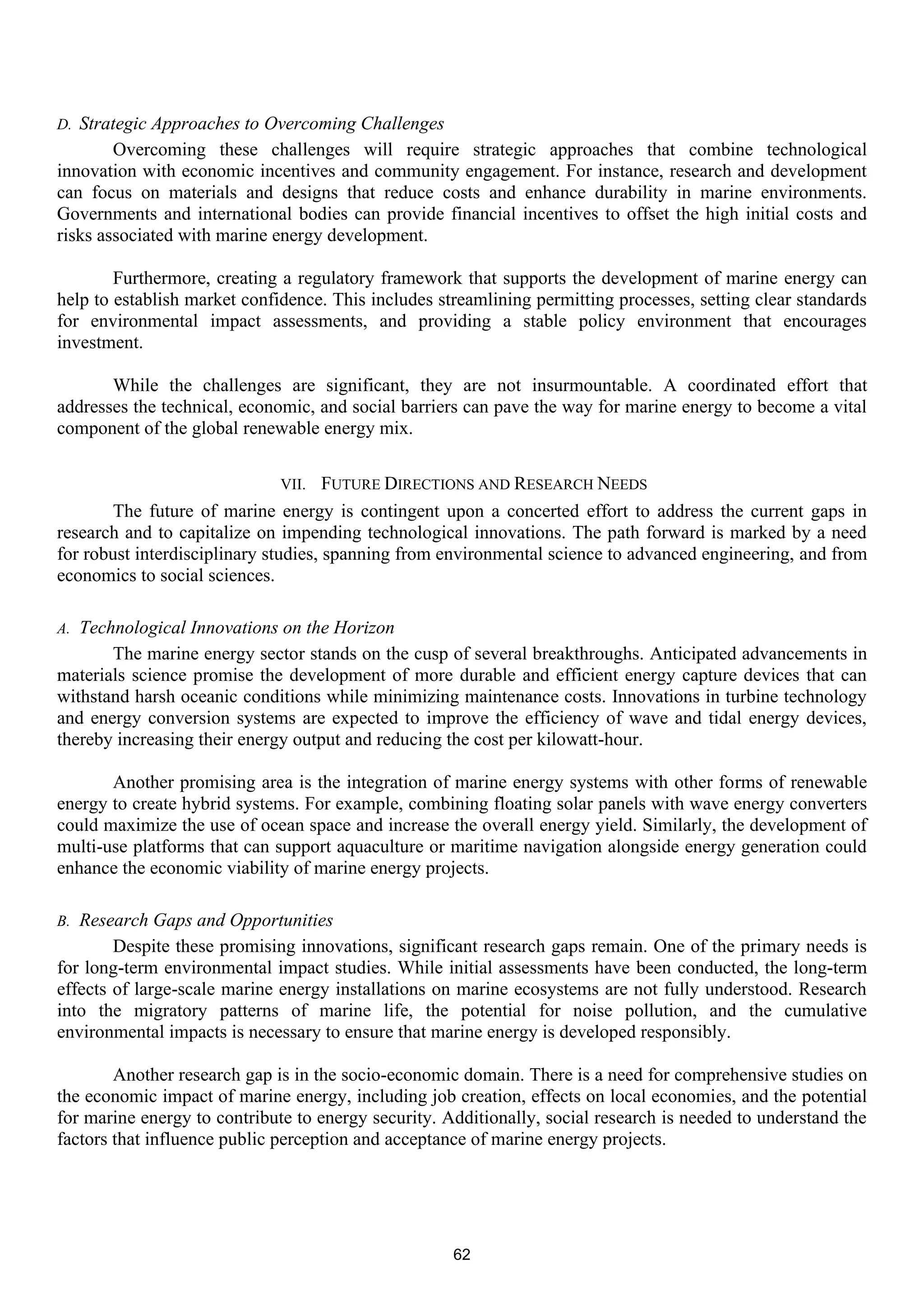 Marine Energy Resources: Tapping into the Power of Waves and Tides | PDF