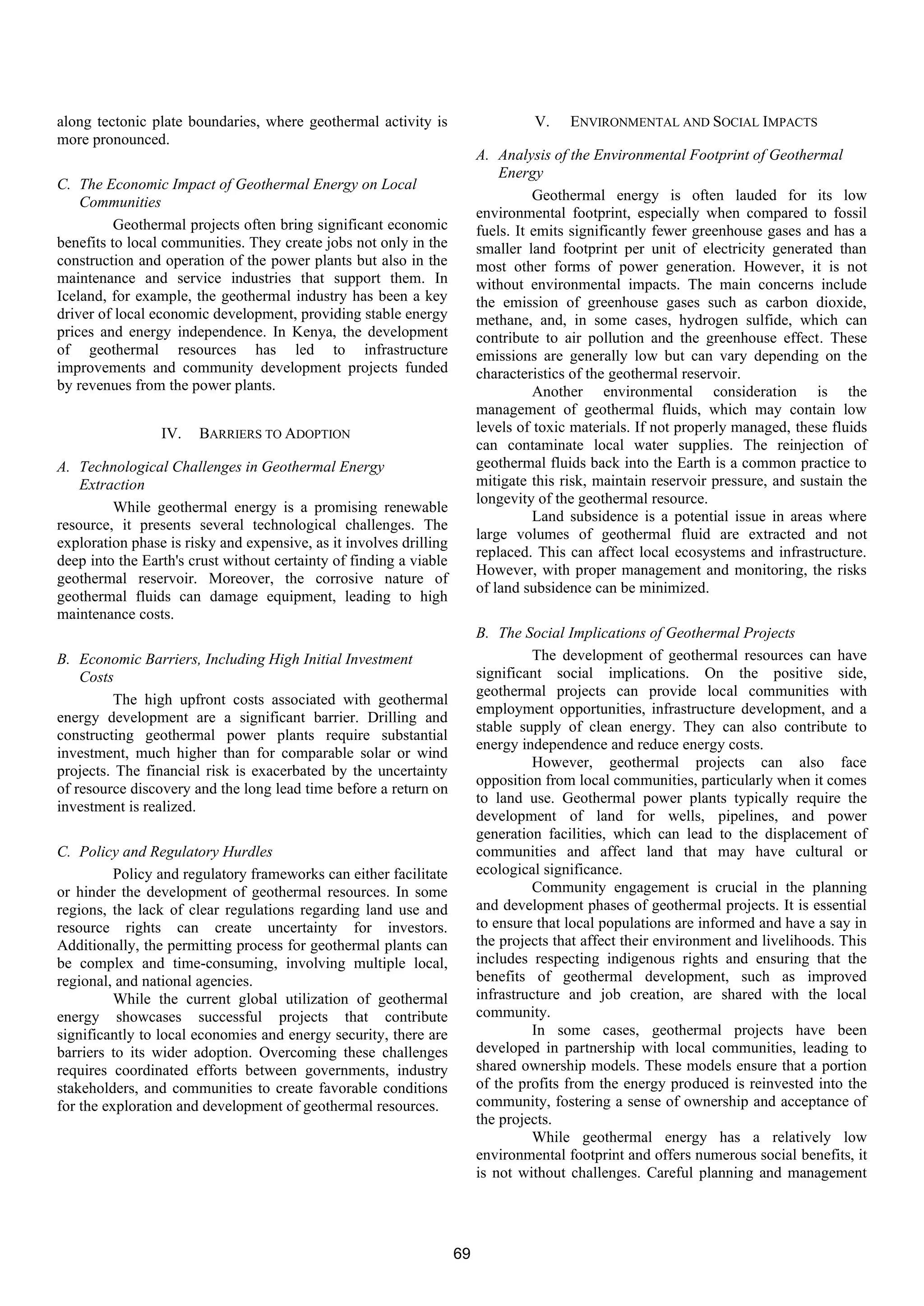 Geothermal Energy: Untapped Potential for Sustainable Development | PDF