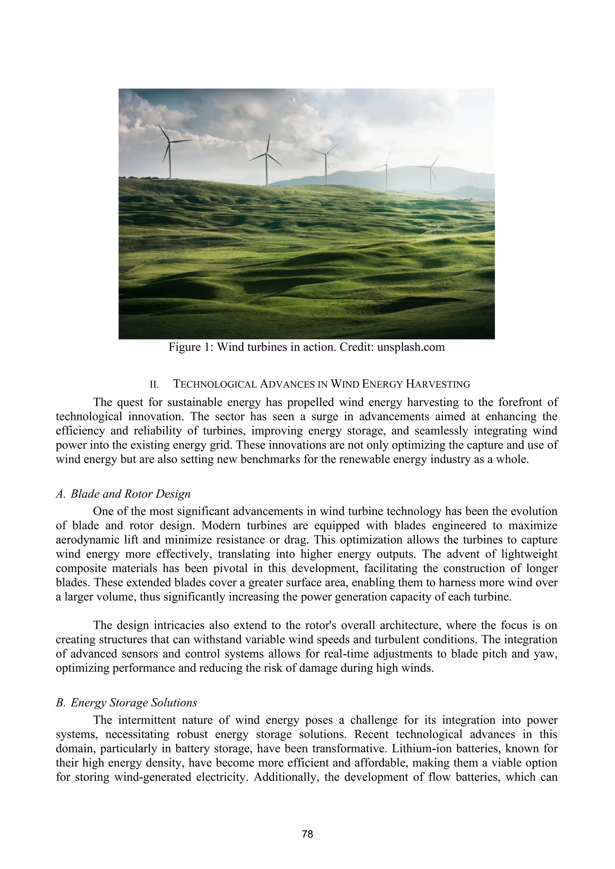 Wind Energy Harvesting: Technological Advances and Environmental ...