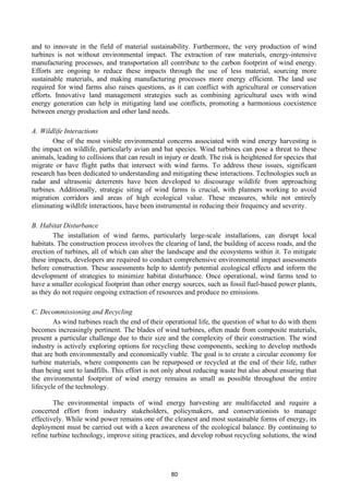 Wind Energy Harvesting: Technological Advances and Environmental Impacts | PDF