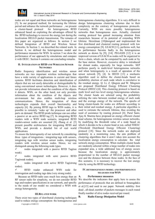 Energy Efficient Enhancement of TDEEC Wireless Sensors Network Protocol Based on Passive RFID ...