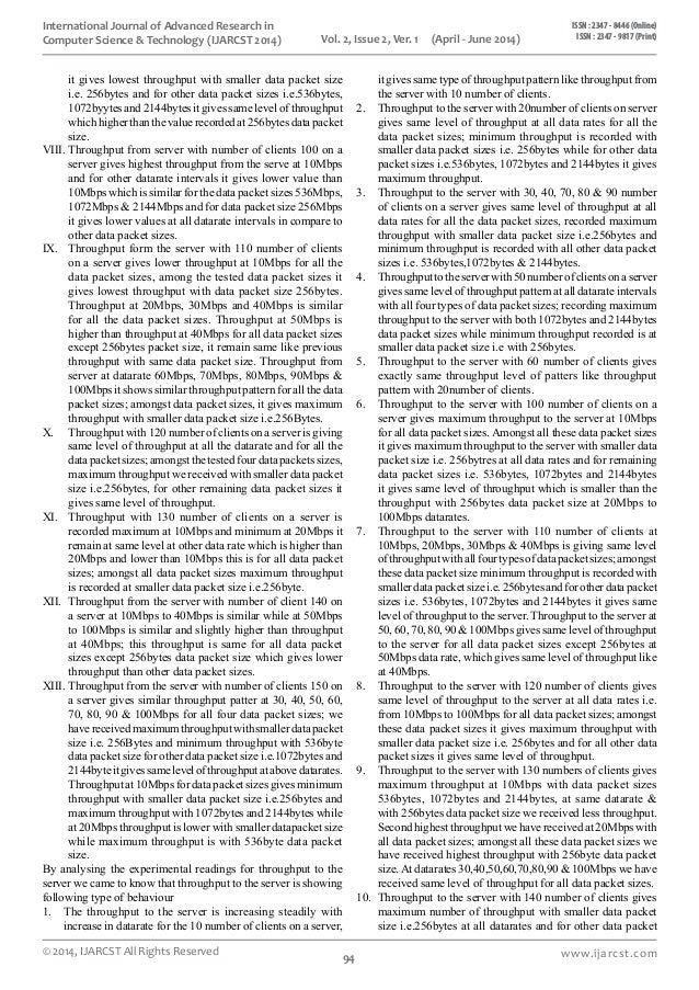 Computer Network Performance Evaluation Based On Different Data Packe 2448