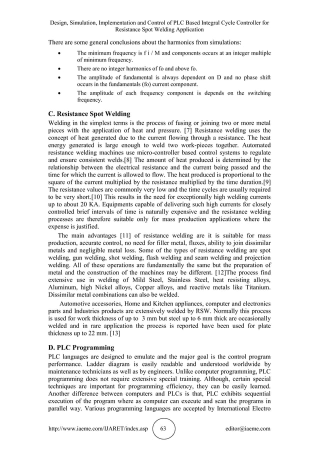 DESIGN, SIMULATION, IMPLEMENTATION AND CONTROL OF PLC BASED INTEGRAL CYCLE CONTROLLER FOR ...