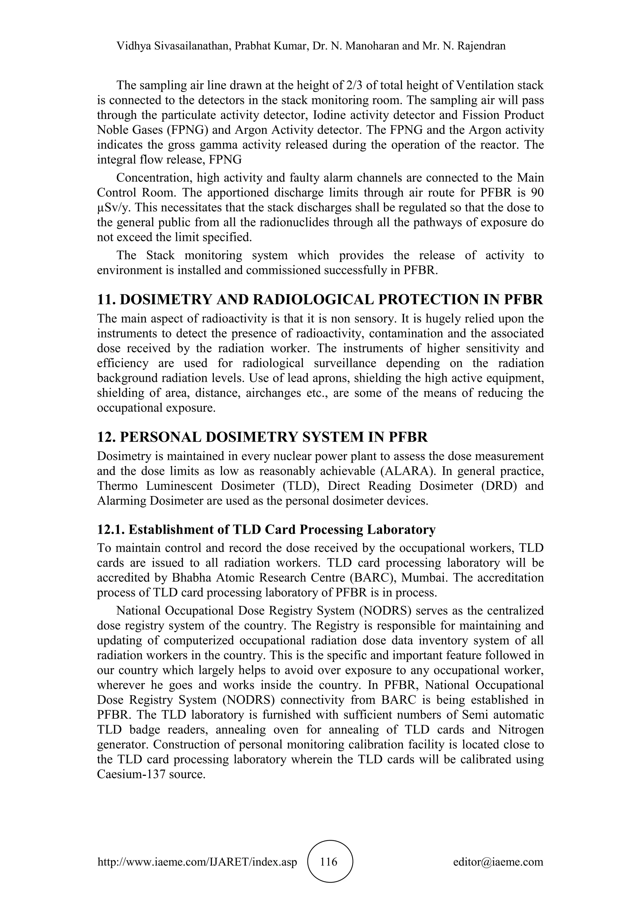 RADIATION PROTECTION: ROLE OF DESIGN IN 500 MWE PROTOTYPE FAST BREEDER ...