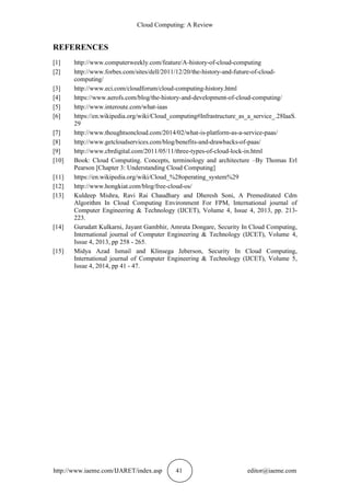 CLOUD COMPUTING: A REVIEW | PDF