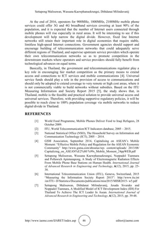 DIGITAL DIVIDE IN THAILAND: ANALYSIS AND RECOMMENDATIONS | PDF ...