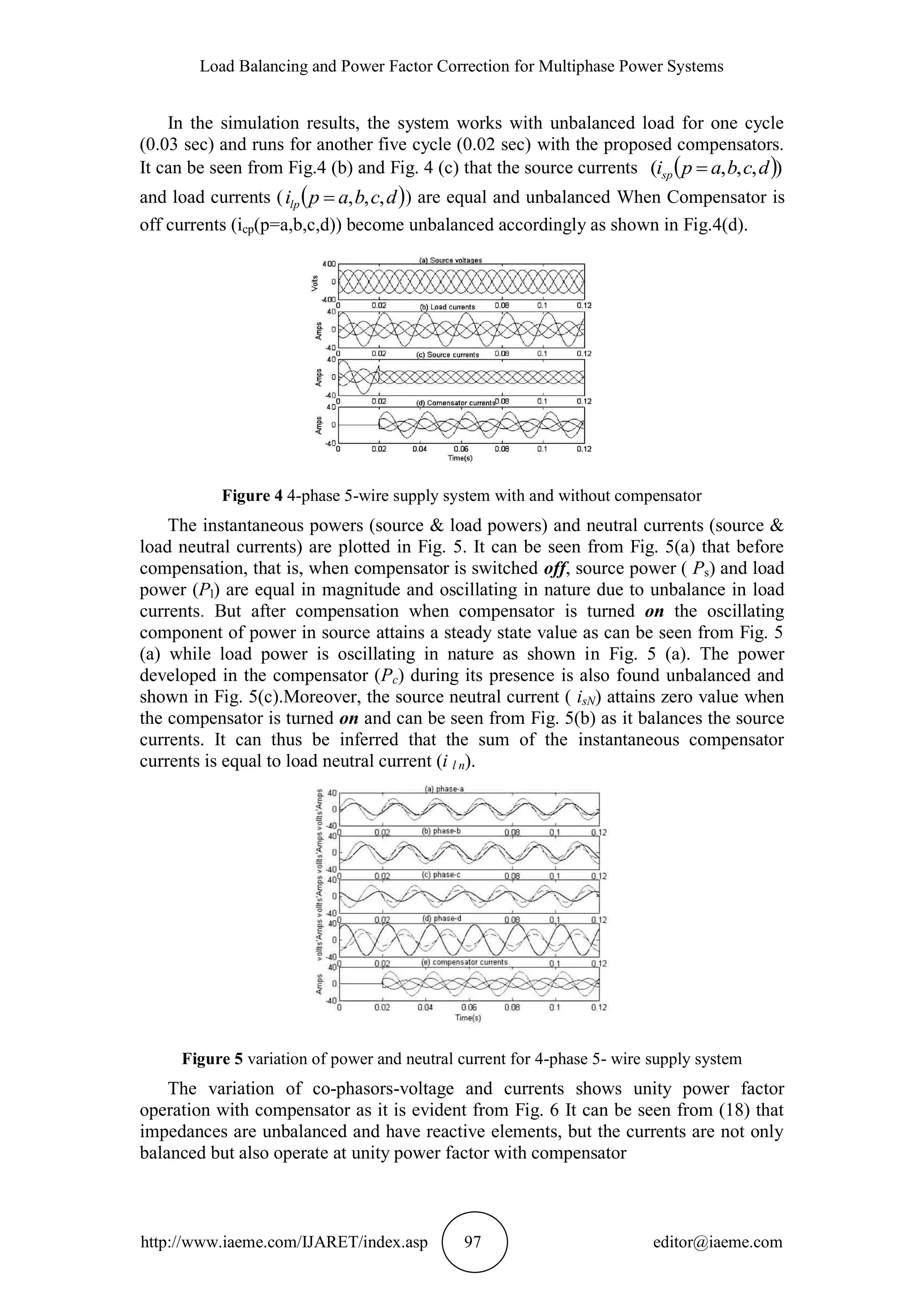 LOAD BALANCING AND POWER FACTOR CORRECTION FOR MULTIPHASE POWER | PDF