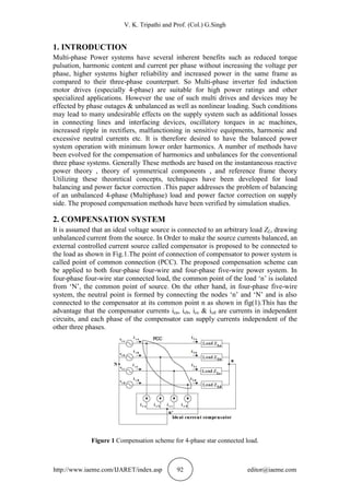 LOAD BALANCING AND POWER FACTOR CORRECTION FOR MULTIPHASE POWER | PDF