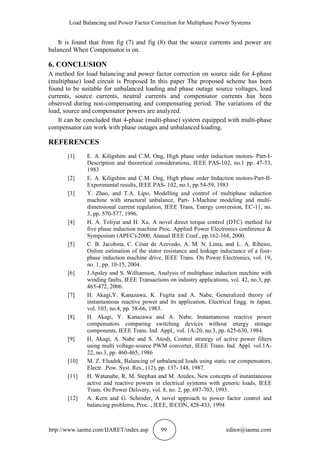 LOAD BALANCING AND POWER FACTOR CORRECTION FOR MULTIPHASE POWER | PDF