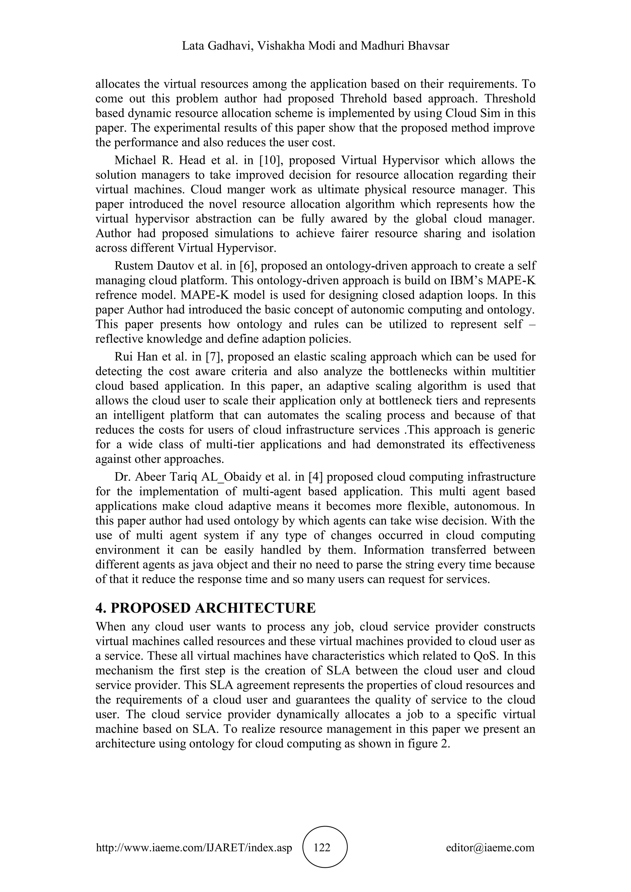 PROPOSED ONTOLOGY FRAMEWORK FOR DYNAMIC RESOURCE PROVISIONING ON PUBLIC CLOUD | PDF | Cloud ...