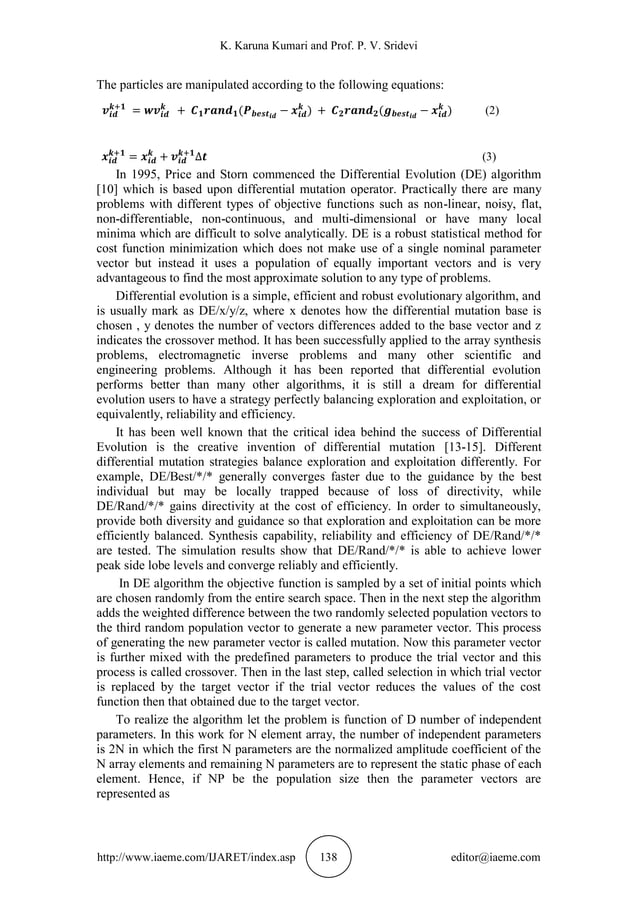 PATTERN SYNTHESIS OF NON-UNIFORM AMPLITUDE EQUALLY SPACED MICROSTRIP ARRAY ANTENNA USING GA, PSO ...