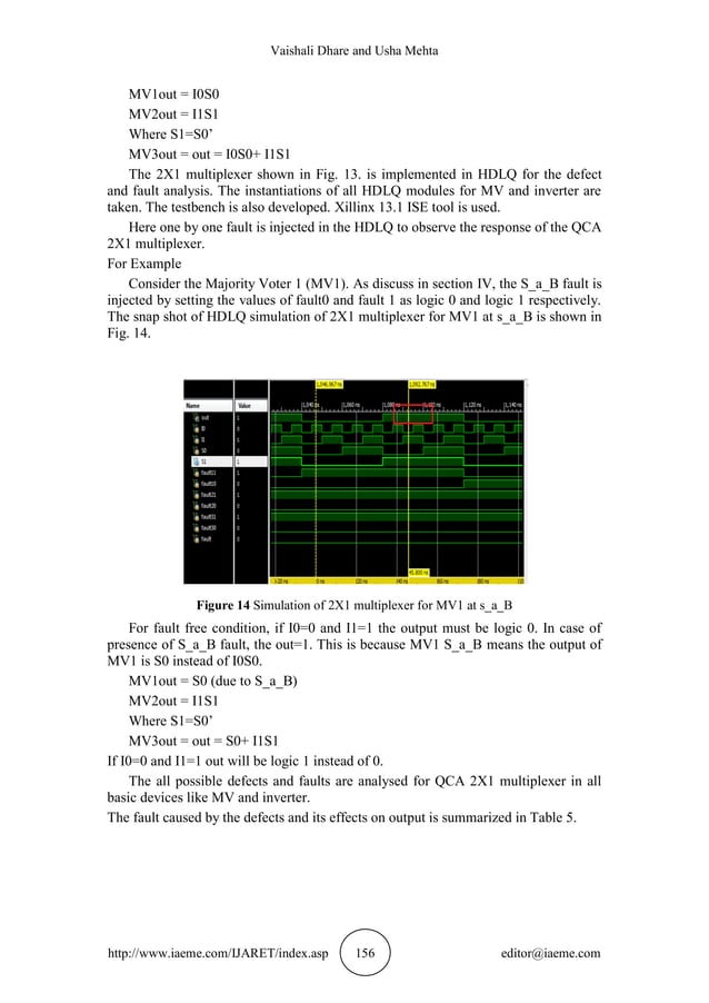 DEFECT ANALYSIS OF QUANTUM-DOT CELLULAR AUTOMATA COMBINATIONAL CIRCUIT USING HDLQ | PDF ...