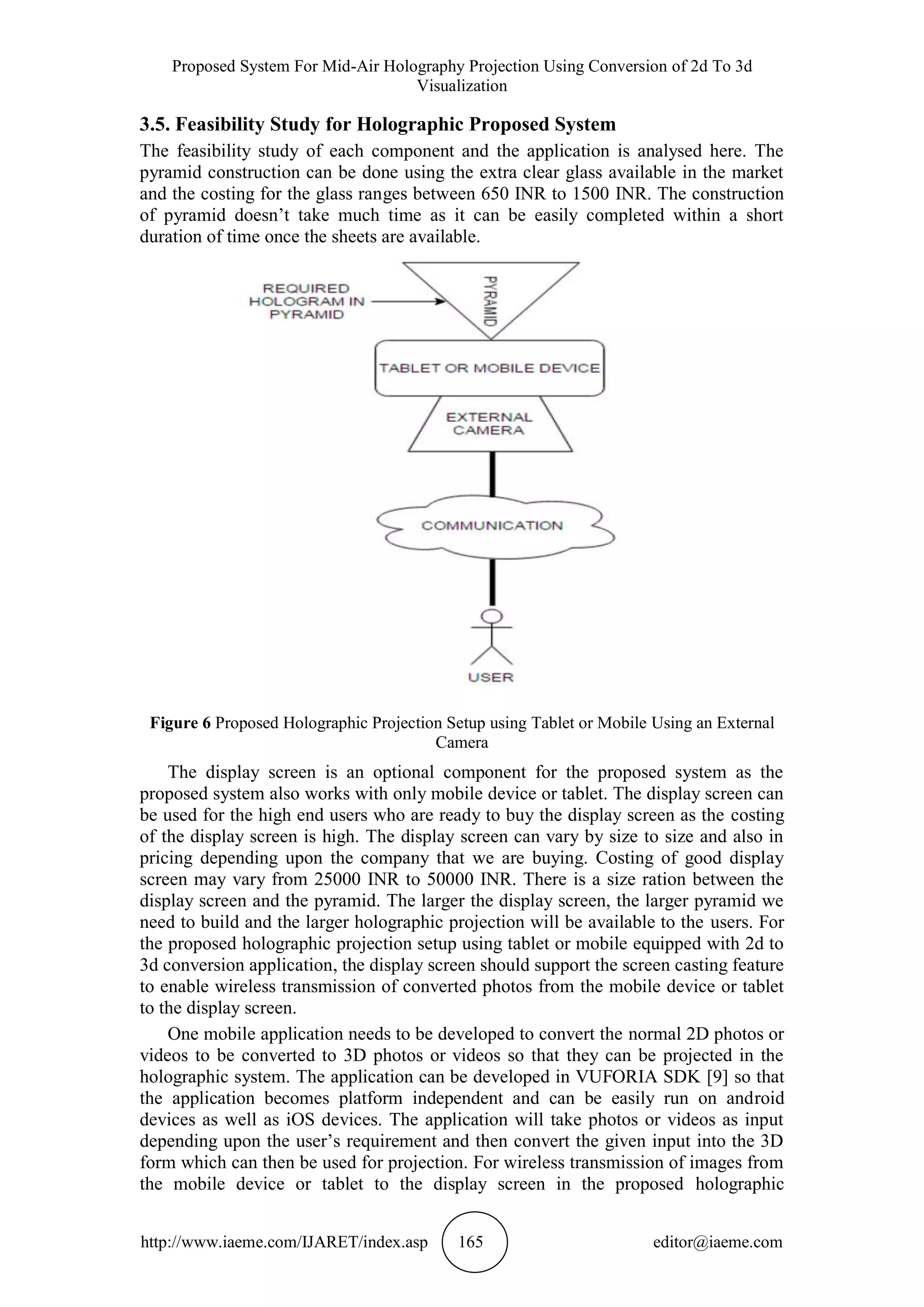 PROPOSED SYSTEM FOR MID-AIR HOLOGRAPHY PROJECTION USING CONVERSION OF ...