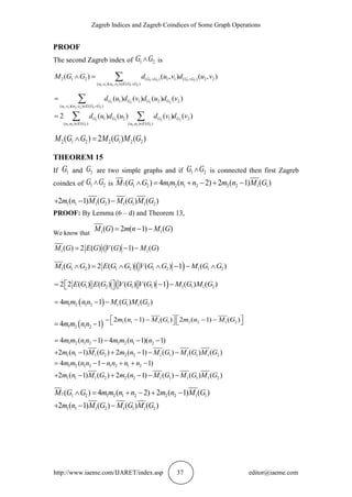 ZAGREB INDICES AND ZAGREB COINDICES OF SOME GRAPH OPERATIONS | PDF