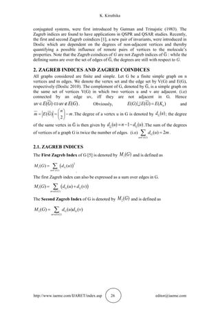 ZAGREB INDICES AND ZAGREB COINDICES OF SOME GRAPH OPERATIONS | PDF
