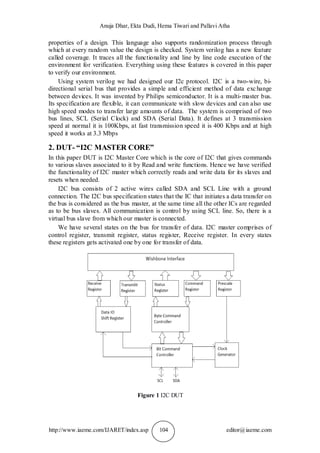 COVERAGE DRIVEN VERIFICATION OF I2C PROTOCOL USING SYSTEM VERILOG | PDF | Programming Languages ...
