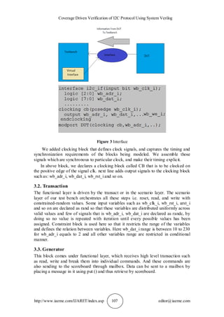 COVERAGE DRIVEN VERIFICATION OF I2C PROTOCOL USING SYSTEM VERILOG | PDF | Programming Languages ...